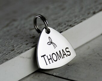 Triangle Name Tag - Etsy