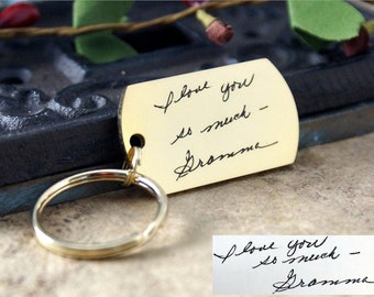 Handwriting Key Chain - Etsy