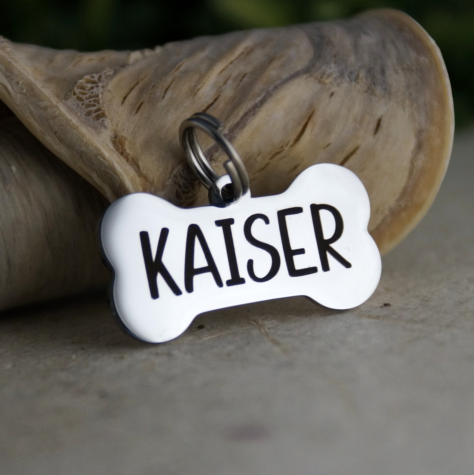 Personalized Small Dog Tag Dog ID Tag Silver Dog Bone Tag - Etsy