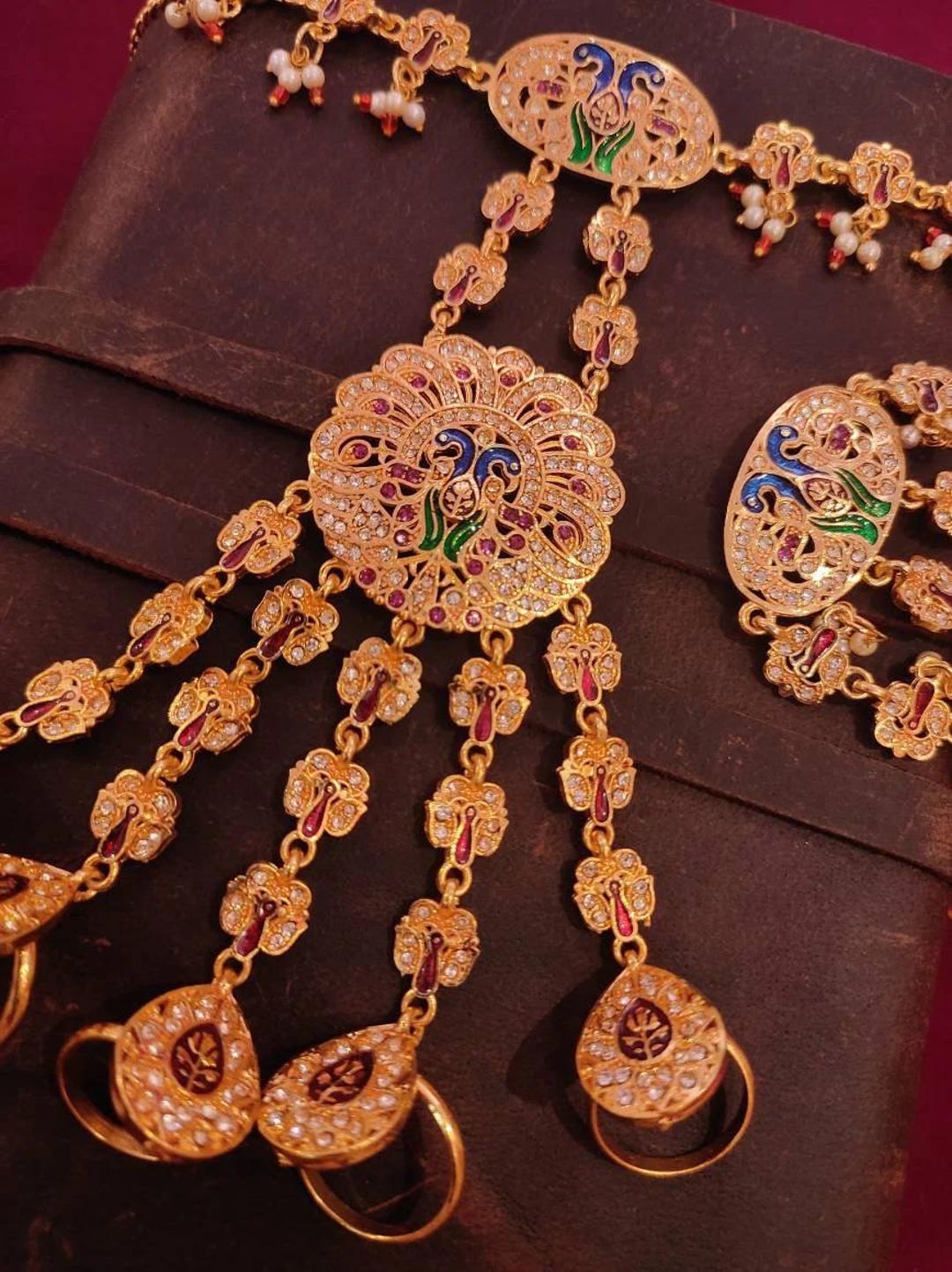 Kundan Jadau Hathphool | Indian Hand Harness Jewelry | Hath Panja ...