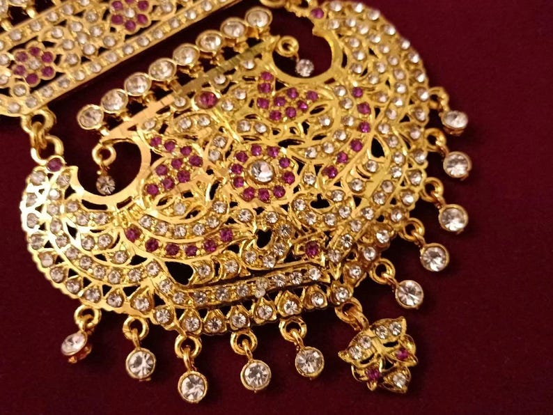 Indian Jadau Rani Haar Necklace | Long Kundan Pendant Set | Indian ...