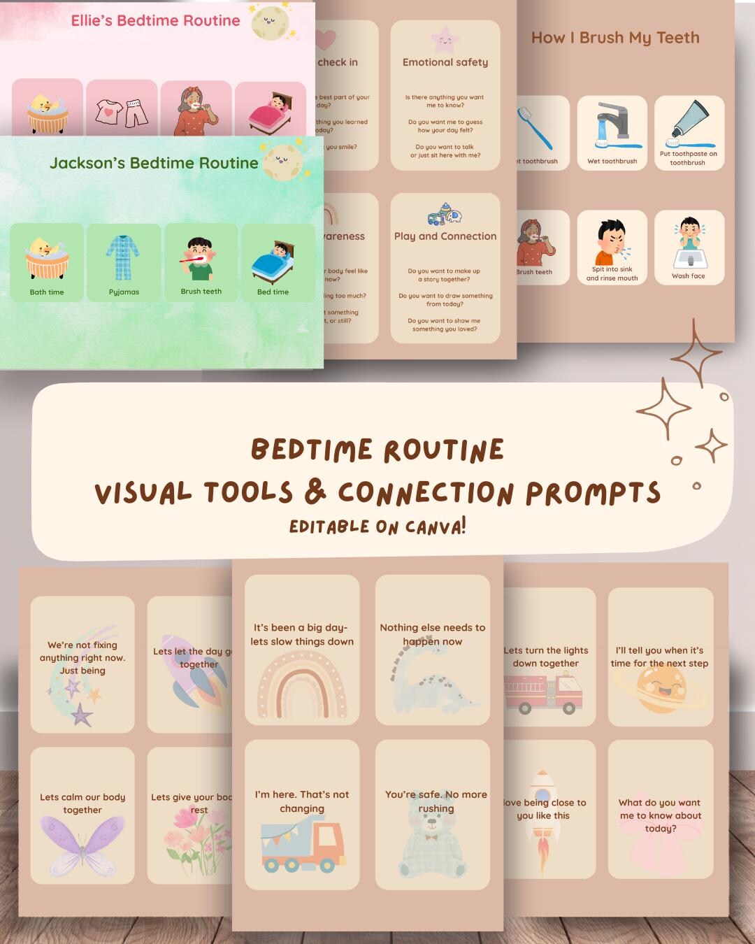 Bedtime Visual Schedule: Calming Routine Cards for Autistic & ADHD Kids ...