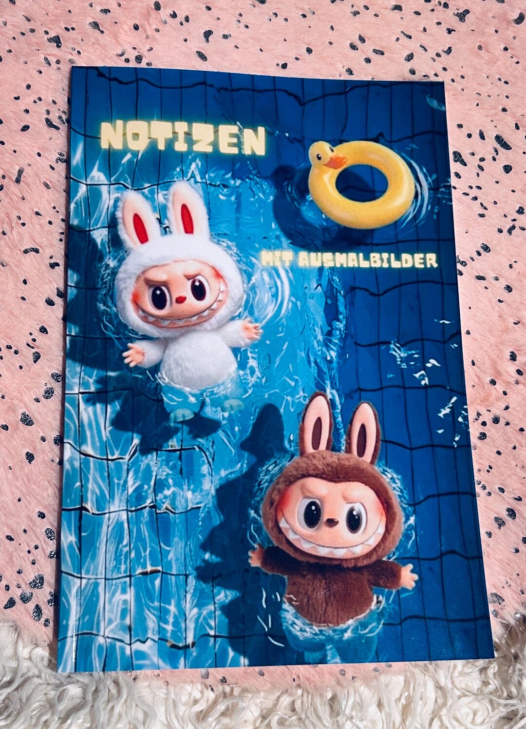 Monster Notes Labubu Notebook Squared With Coloring Pages - for All ...