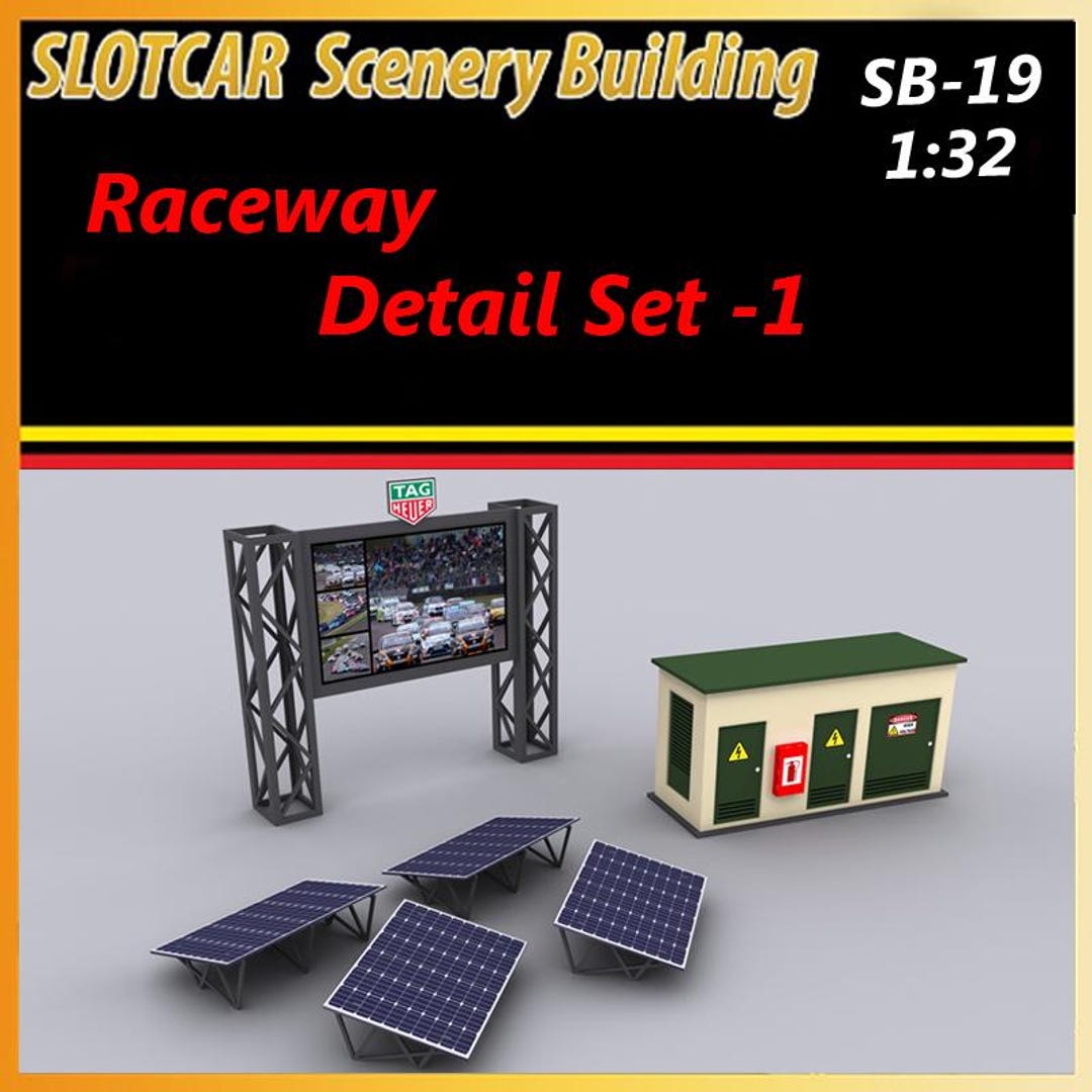 Slotcar Scenery Building Raceway Detail Set Serie-1 - Etsy