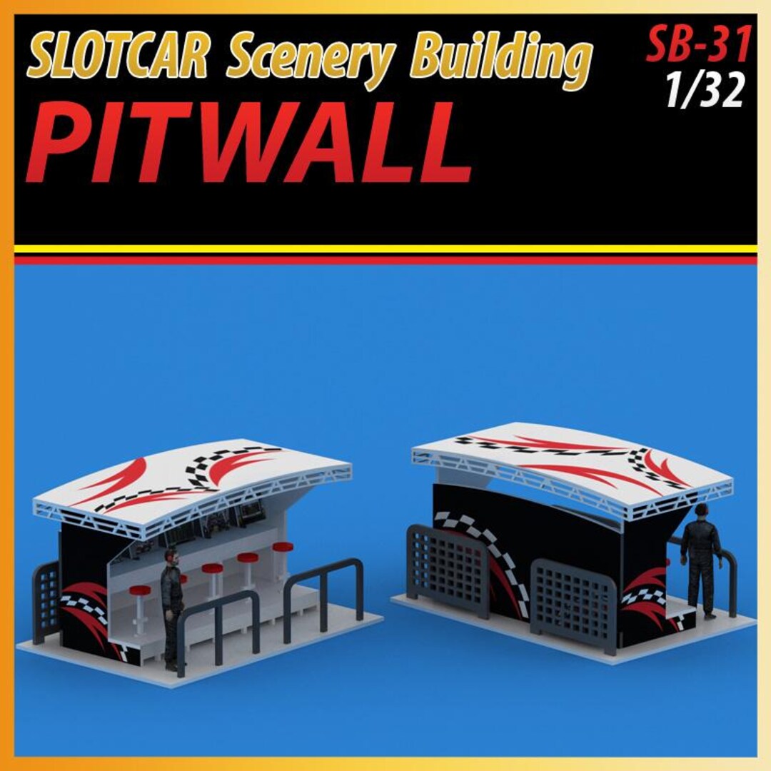 Slotcar Scenery Building F1 Style Pitwall - Etsy