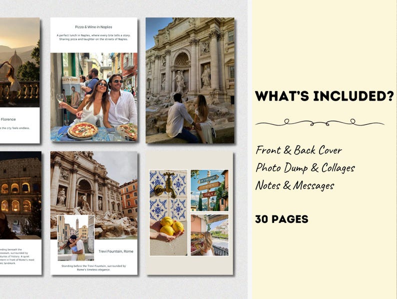 Editable Photo Book Template, Anniversary Photobook Printable Digital ...