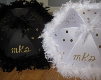 Bride and Groom New Orleans Wedding Second Line Umbrellas set | Etsy