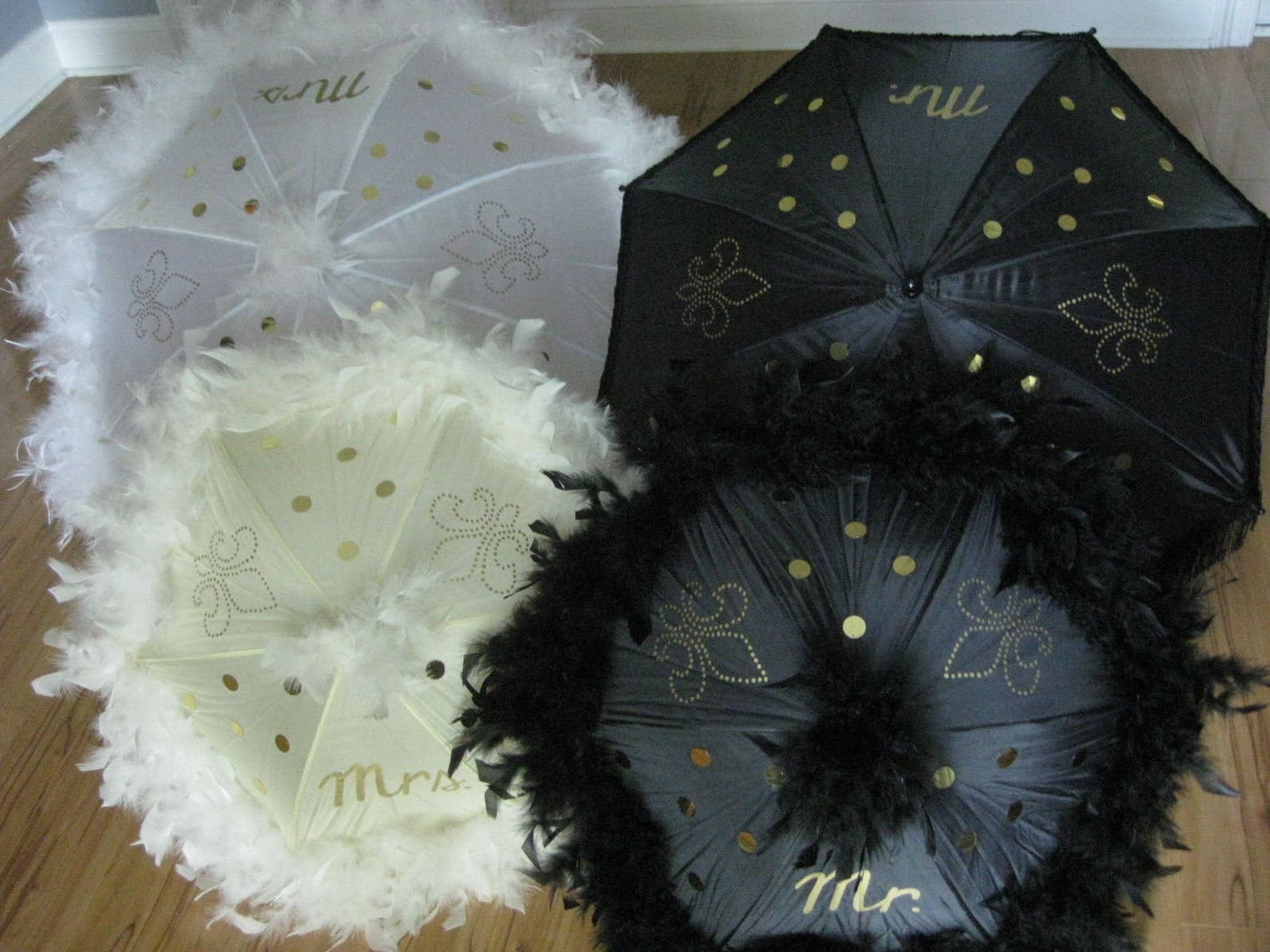 Bride and Groom New Orleans Wedding Second Line Umbrellas Set - Etsy