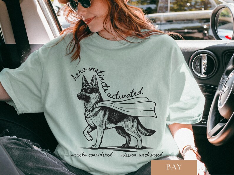 Comfort Colors German Shepherd Shirt, Funny Dog Shirt, Vintage Dog ...