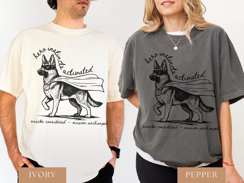 Comfort Colors German Shepherd Shirt, Funny Dog Shirt, Vintage Dog ...