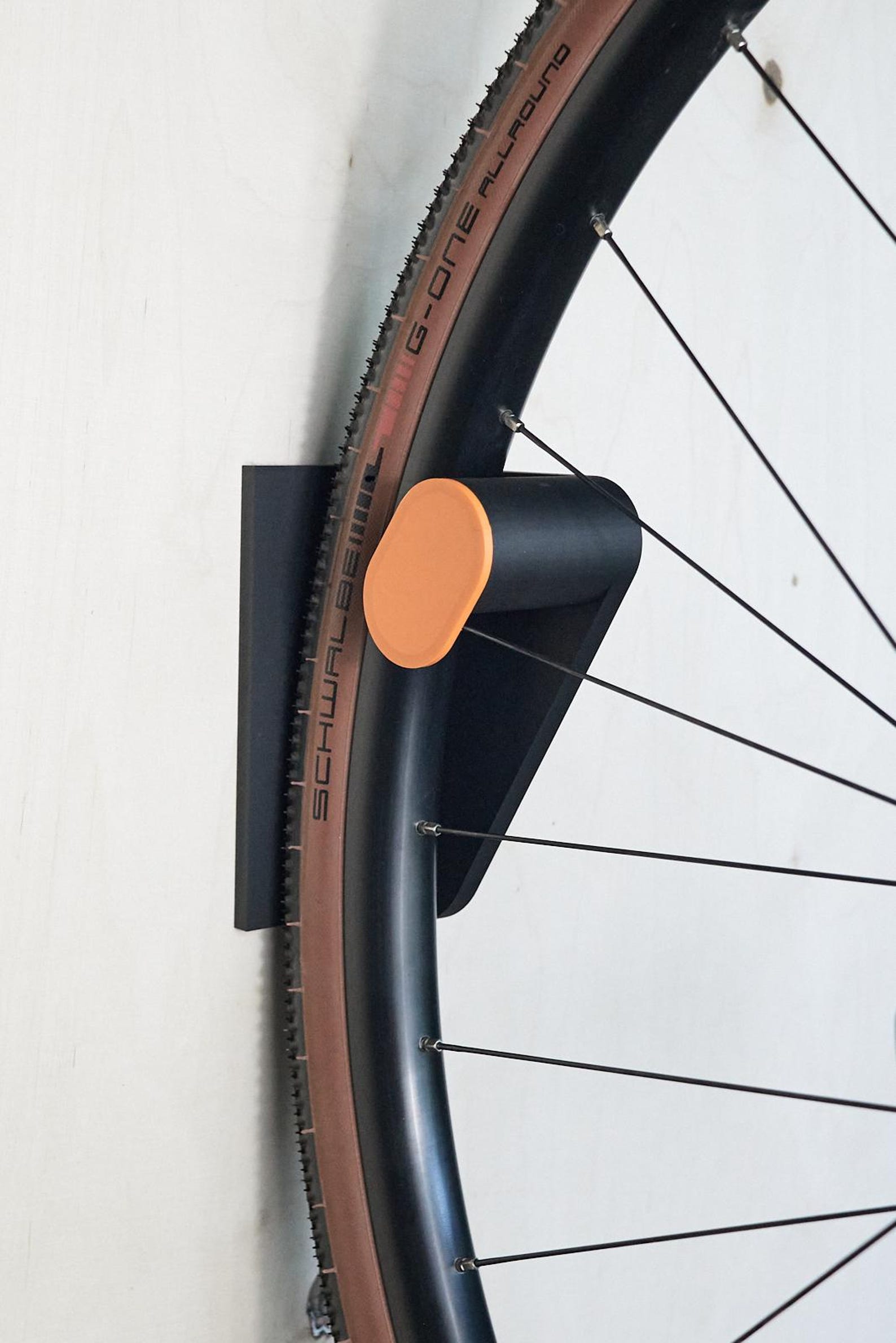 Bicycle Wheel Wall Mount for 1 Wheel (perpendicular Type) | Compact ...