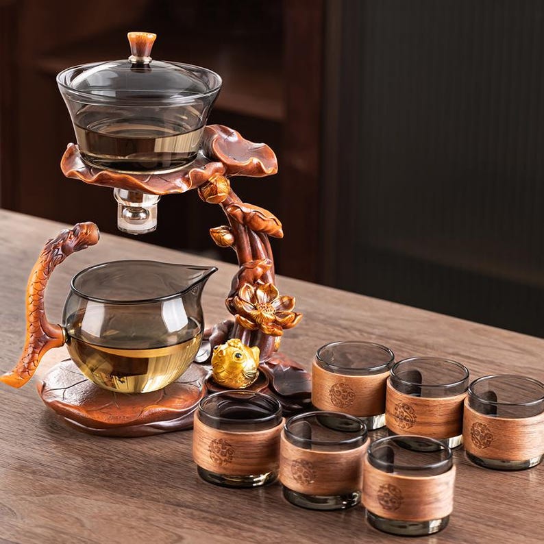 Borosilicate Glass Tea Set With Infuser: Modern Gongfu Style - Etsy