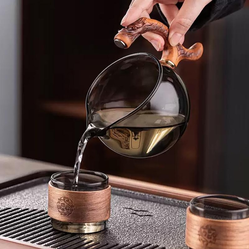 Borosilicate Glass Tea Set With Infuser: Modern Gongfu Style - Etsy