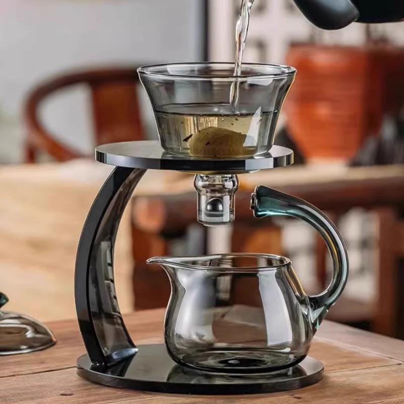 Handmade Glass Automatic Tea Set | Creative Magnetic Teapot | Glass ...