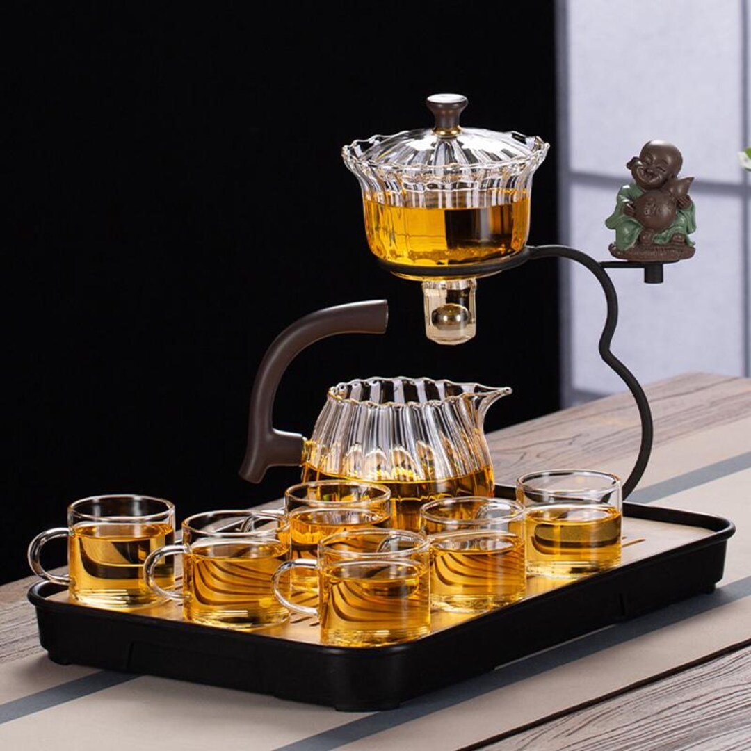 Borosilicate Glass Tea Set: Gongfu Teapot With Infuser - Etsy