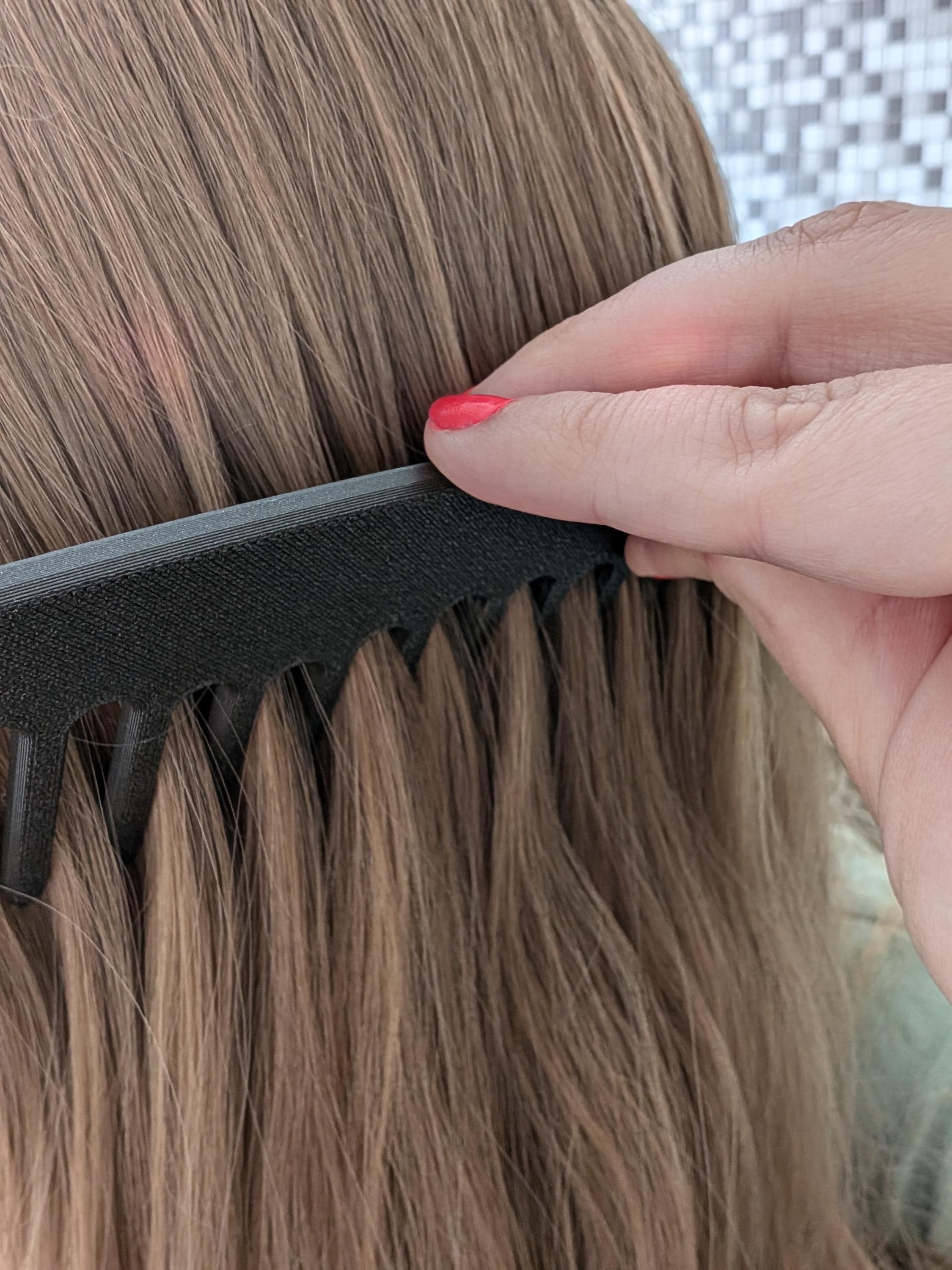 3 Pack - 3D Printed Wide Tooth Comb: Detangler for Thick Curly Hair - Etsy