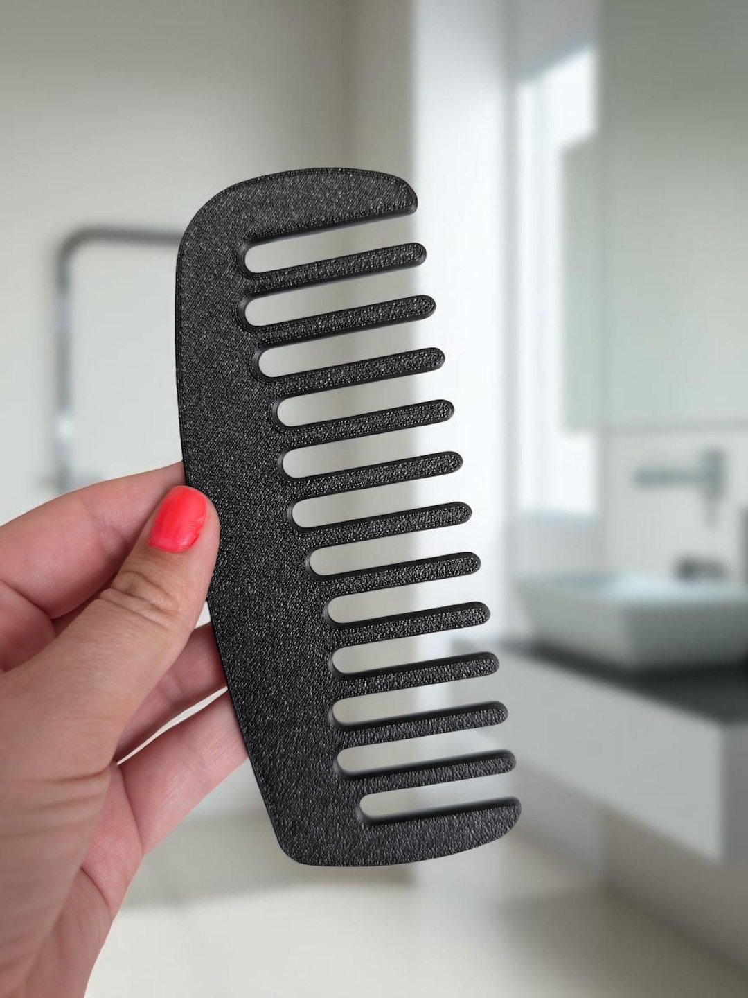 3D Printed Wide Tooth Comb: Detangler for Thick Curly Hair - 3 Pack - Etsy