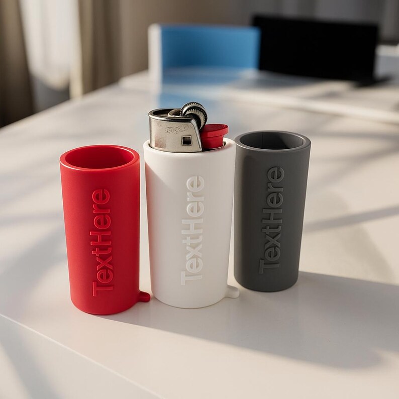 Custom 3D Printed Lighter Sleeve – 5 Pack - Personalized Custom Design ...