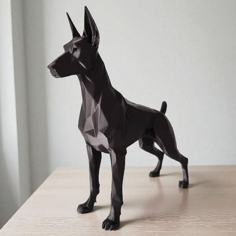 Doberman Figurine Decor - Etsy