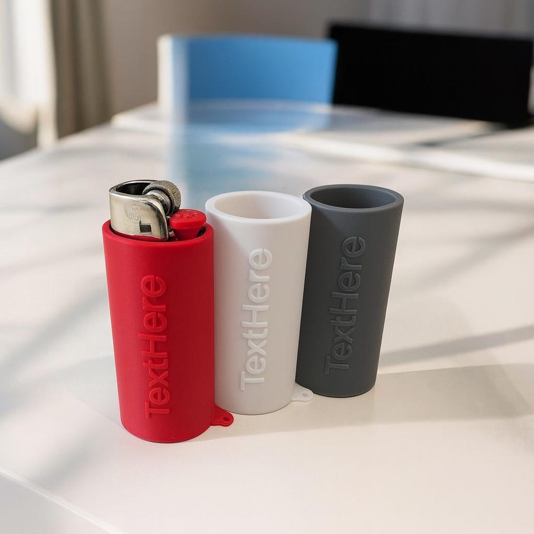 Custom 3D Printed Lighter Sleeve – 5 Pack - Personalized Custom Design ...