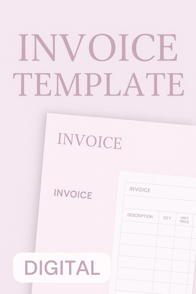 Invoice Template for Small Business | Editable PDF + Canva | Printable ...