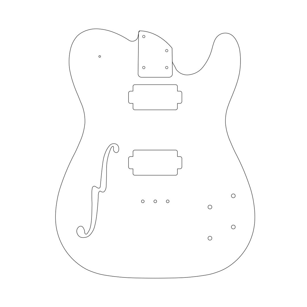 Custom Guitar Routing Template, Wood, Luthier, Guitar Building, Guide ...