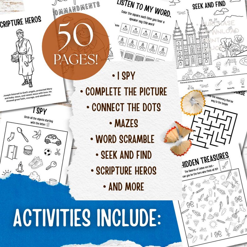 LDS General Conference Activity Book | LDS Kids Printable Coloring ...