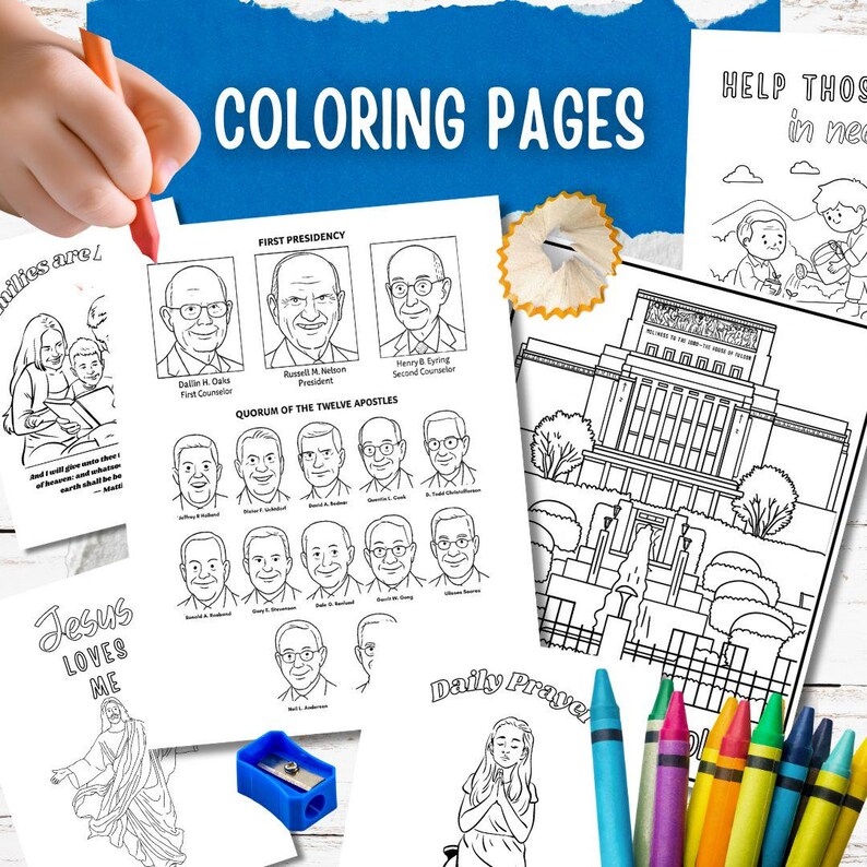 LDS General Conference Activity Book | LDS Kids Printable Coloring ...