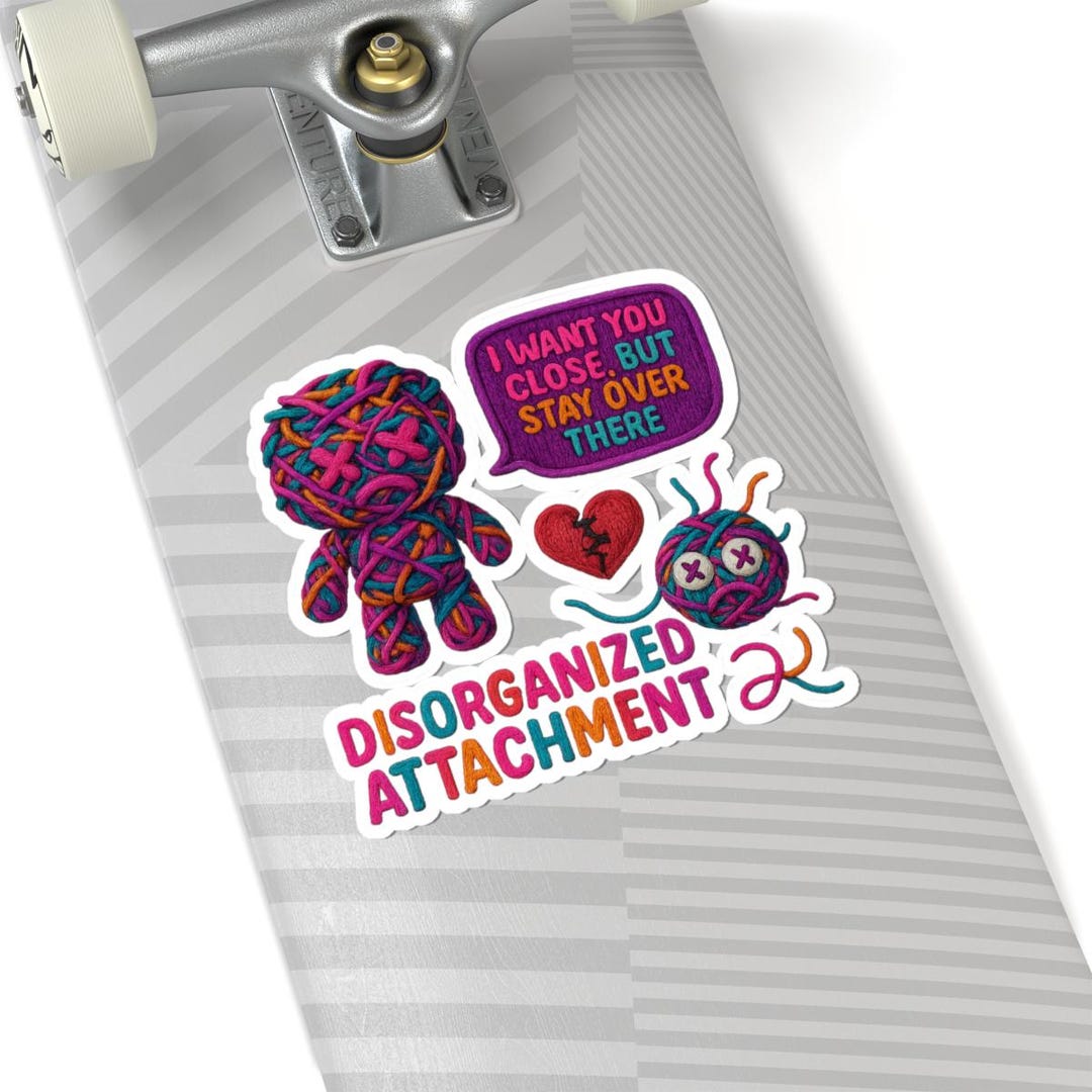 Disorganized Attachment Sticker Pack | Knitted Yarn Sackboy, Dark Humor ...