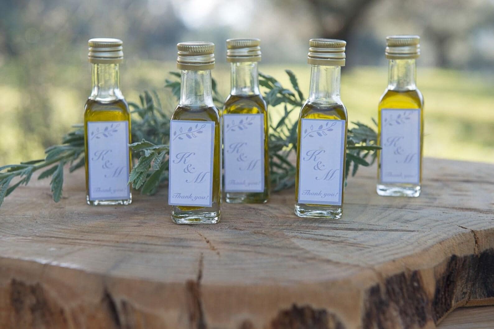 Mini Olive Oil Favors – Greek Extra Virgin – 20ml Herb Infused Bottles ...