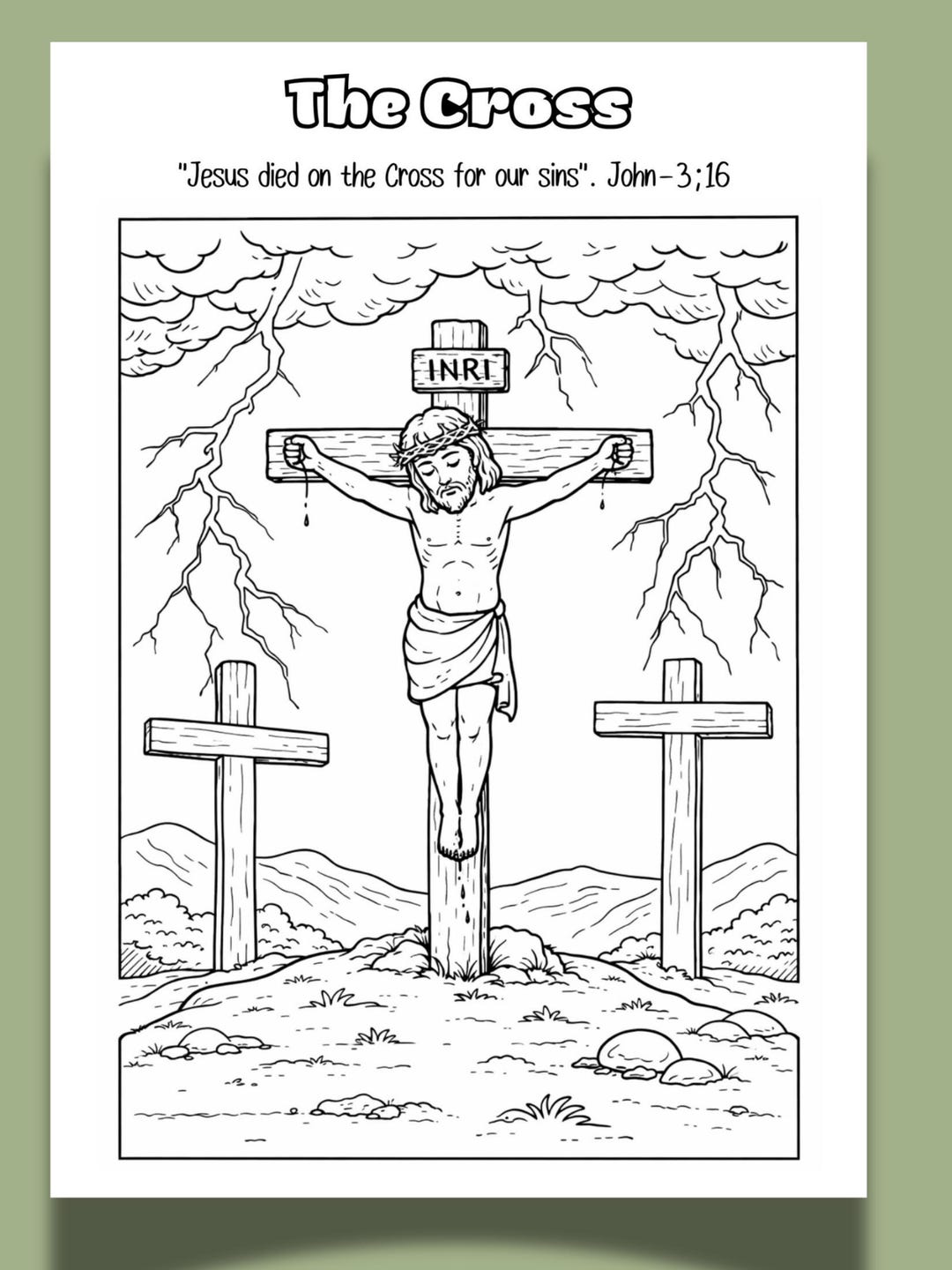 Holy Week Coloring Pages – 7 Bible Verse Scenes (PDF Download) - Etsy UK