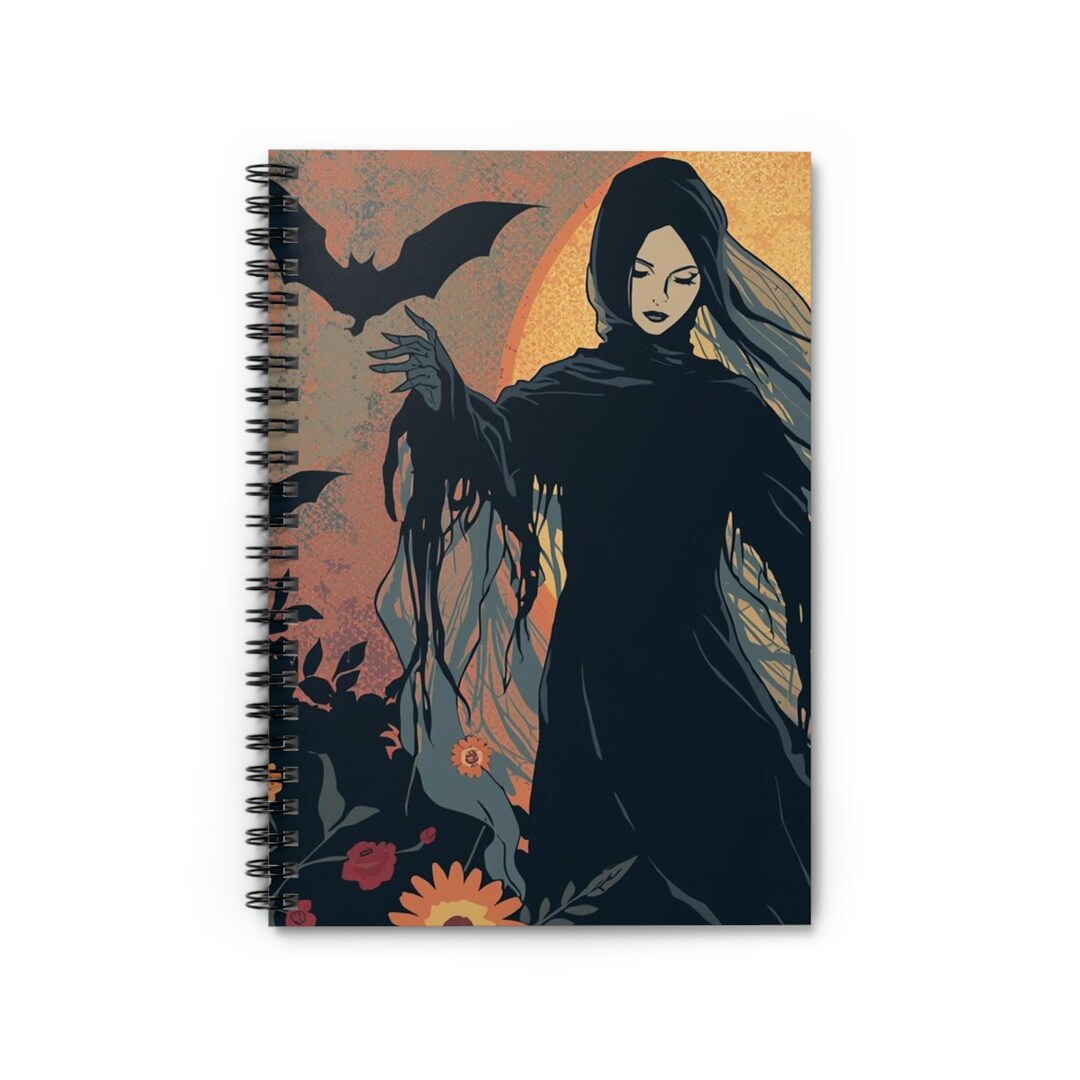Gothic Spiral Notebook: Dark Art Journal, Witchy Stationery - Etsy