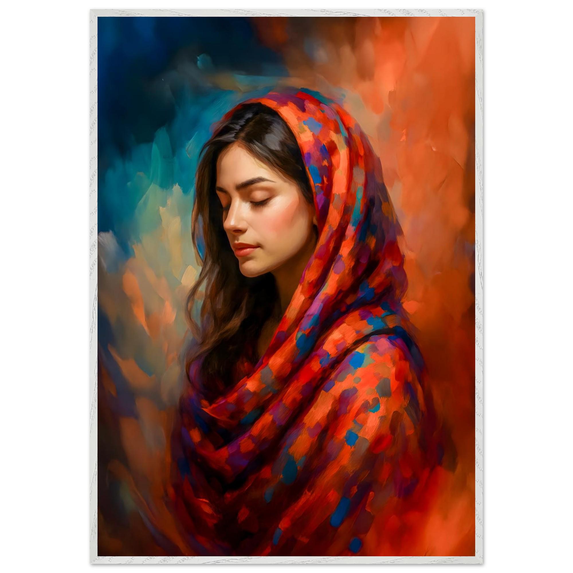 Elegant Indian Woman Portrait Art – South Asian Home Decor - Etsy
