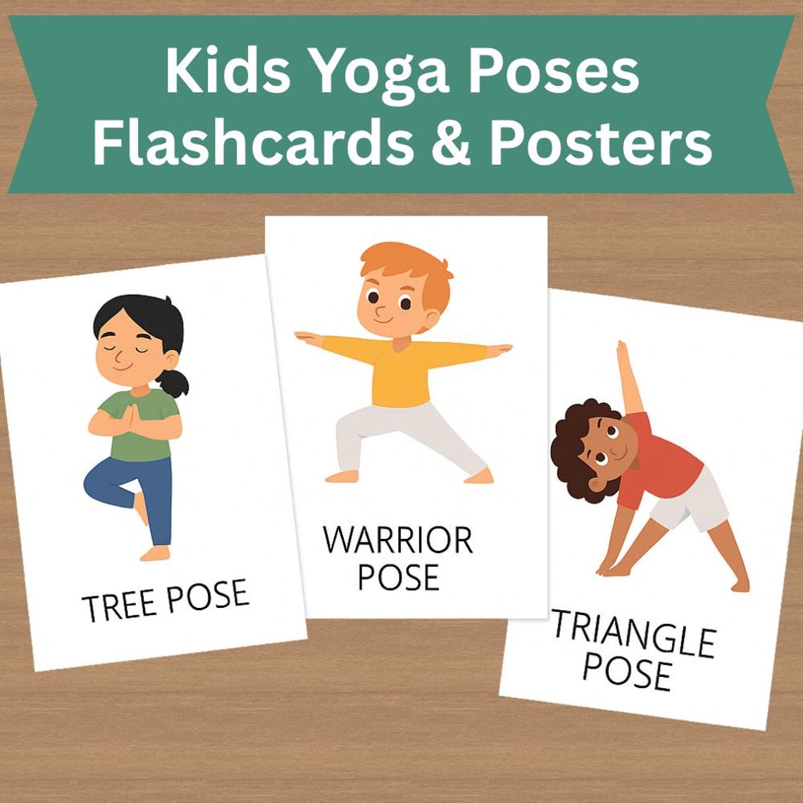 Kids Yoga Flashcards Printable | Toddler and Preschool Yoga Poses ...