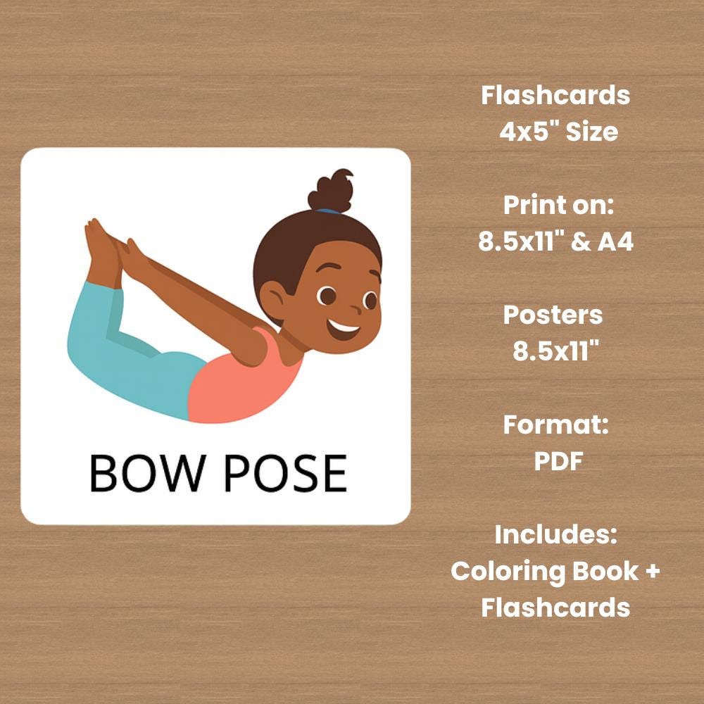 Kids Yoga Flashcards Printable | Toddler and Preschool Yoga Poses ...
