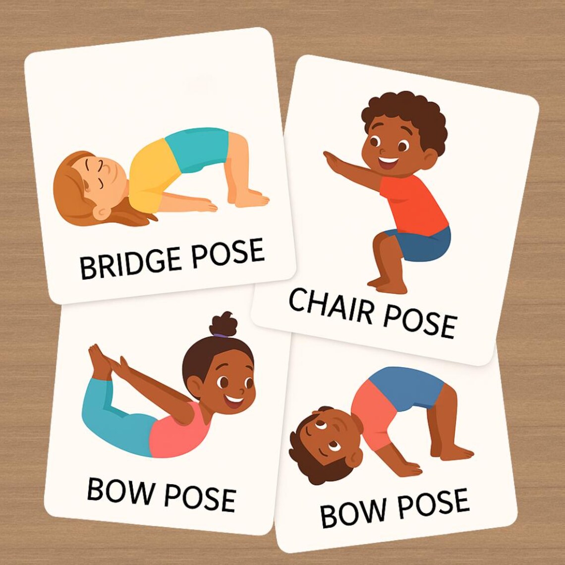 Kids Yoga Flashcards Printable | Toddler and Preschool Yoga Poses ...