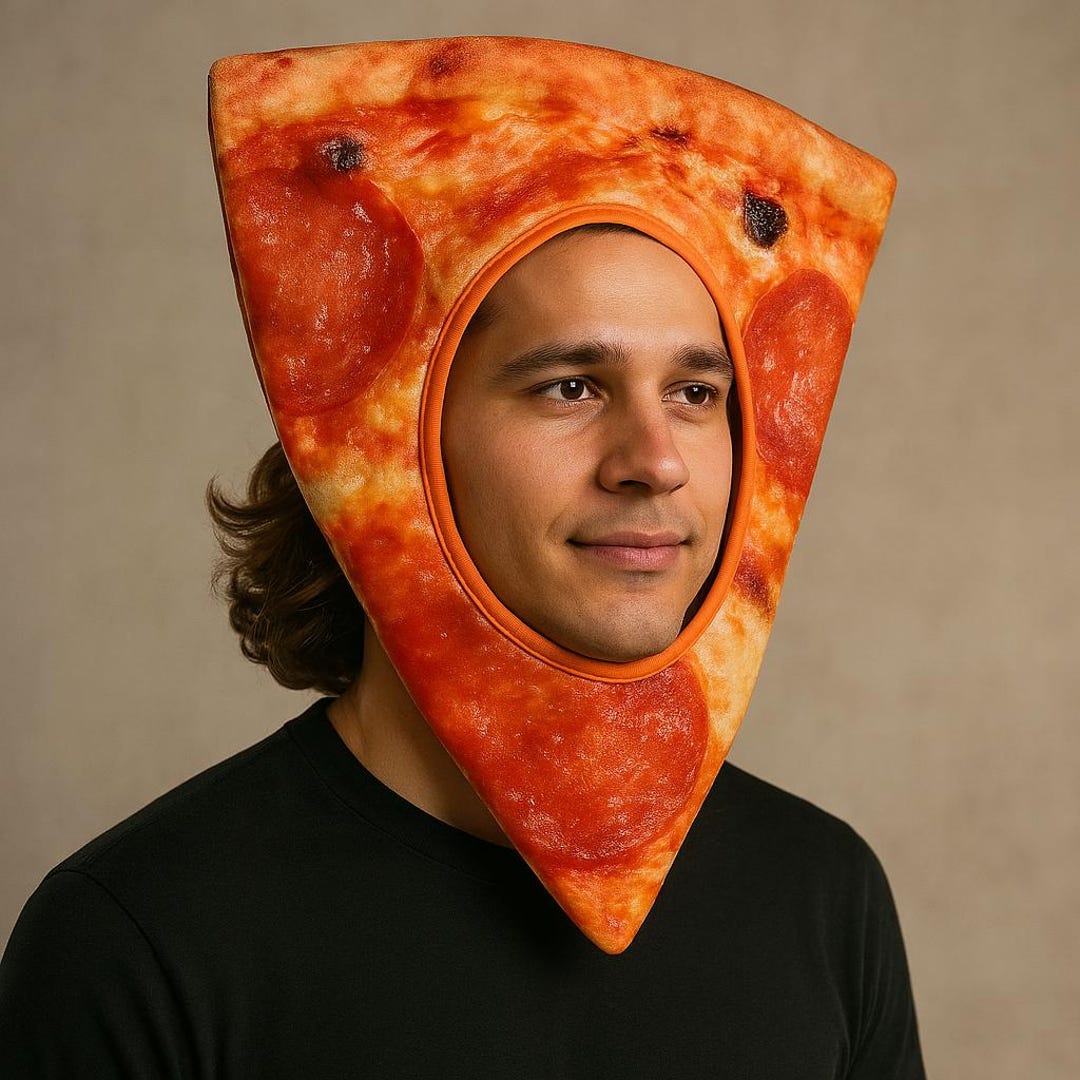 Face-framing Pizza Slice Hat Restaurant Theme Halloween Costume Prop - Etsy