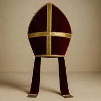 Traditional Black & Red Priest Cassock Robe - Clergy Vestment ...
