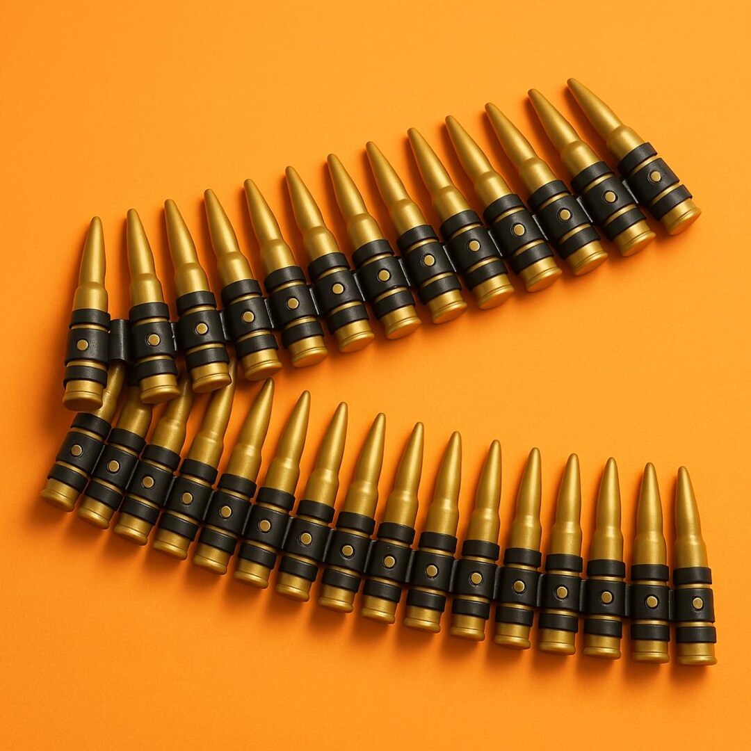 Plastic Bullet Belt Bandolier With Fake Ammo Military Soldier Costume ...