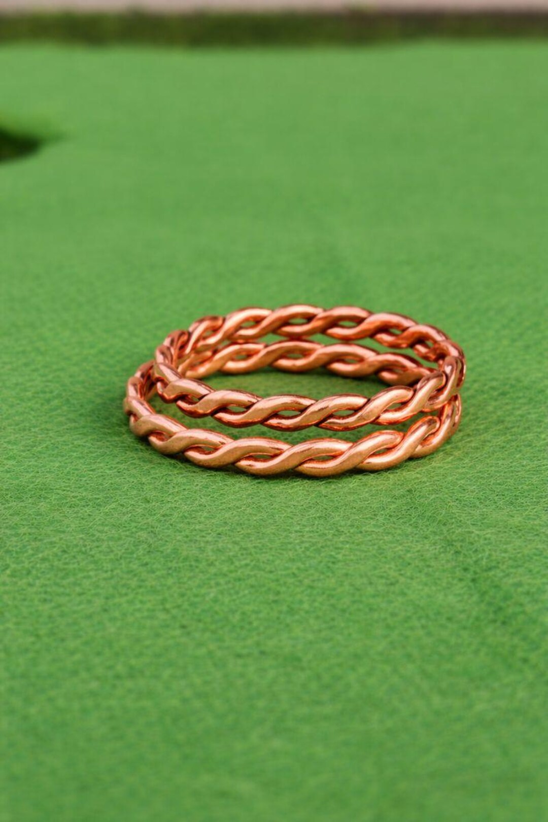 Twisted Copper Ring Set • Handmade Rope Stacking Bands - Etsy