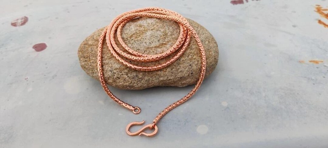 Handmade Copper Chain Necklace, Minimalist Artisan Jewelry - Etsy