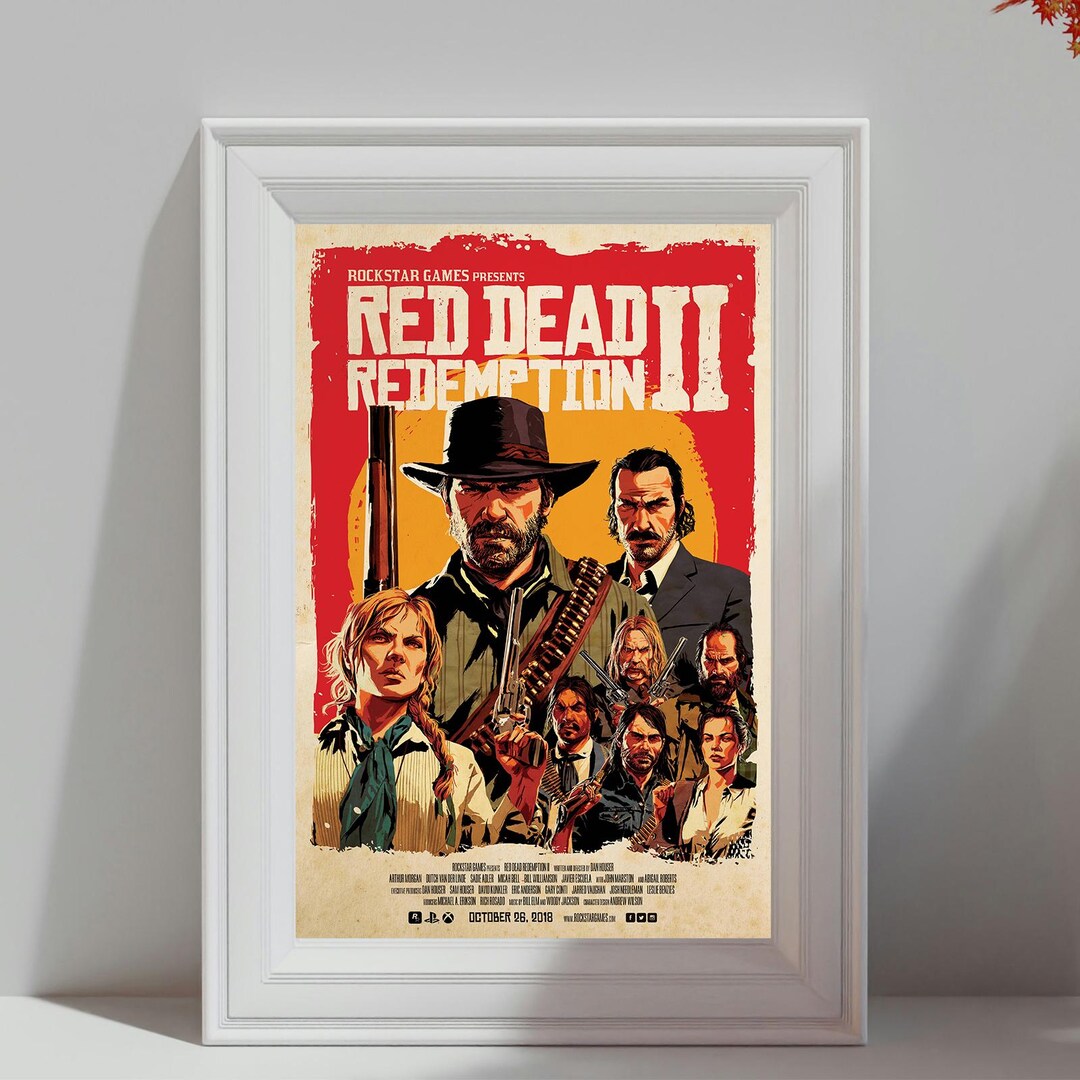 Red Dead Redemption 2 Poster, RDR 2 Poster, Video Game Poster, Game ...