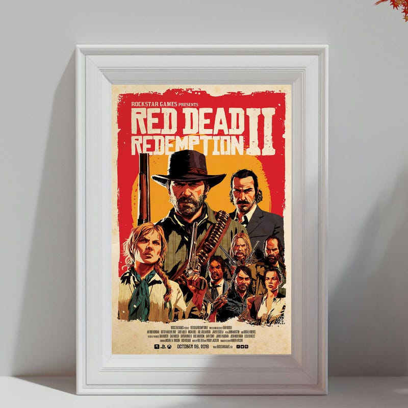 Red Dead Redemption 2 Poster - Etsy