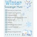 Winter Scavenger Hunt Bundle Printable for Kids | 4 Winter Nature Hunts ...