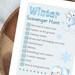 Winter Scavenger Hunt Printable: Kids' Nature Walk Activity (PDF ...