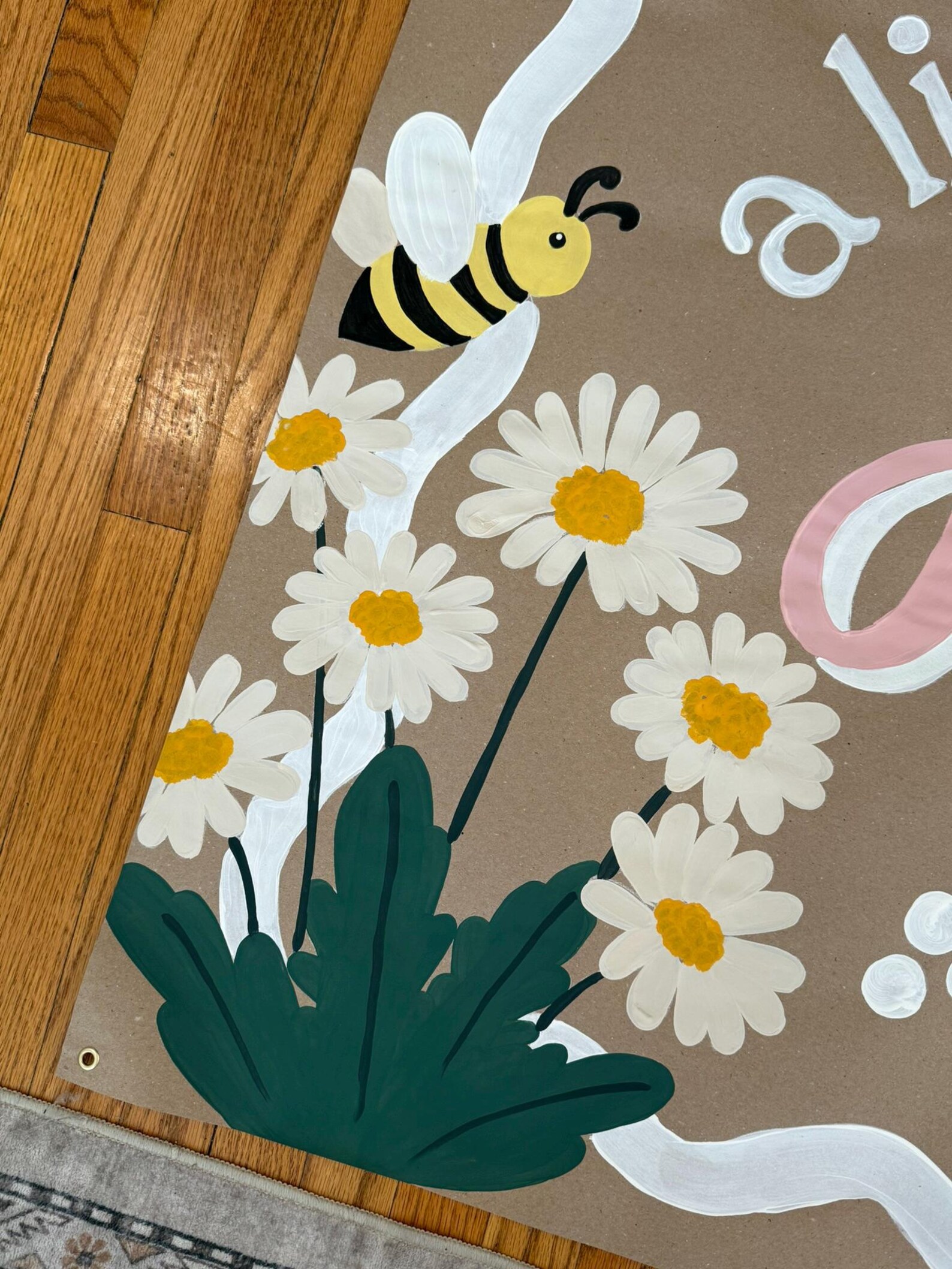 Brown Paper Painted Banner | Custom Party Decor for Birthdays ...