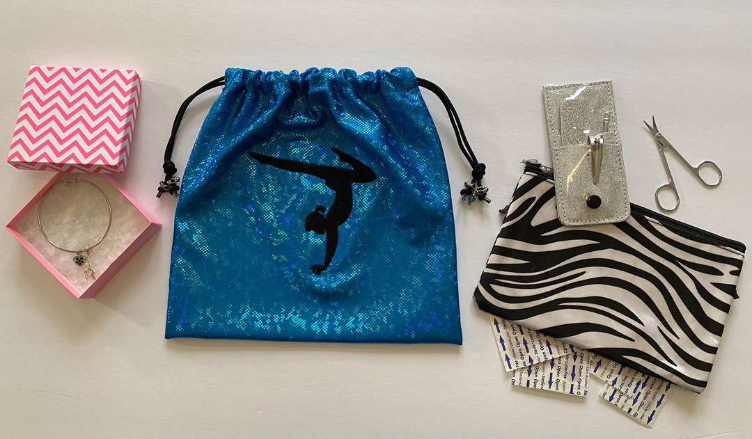 GYMNAST GRIP Bag, Bracelet & Gymnast Hand Rip Care Kit~ Includes Zipper ...