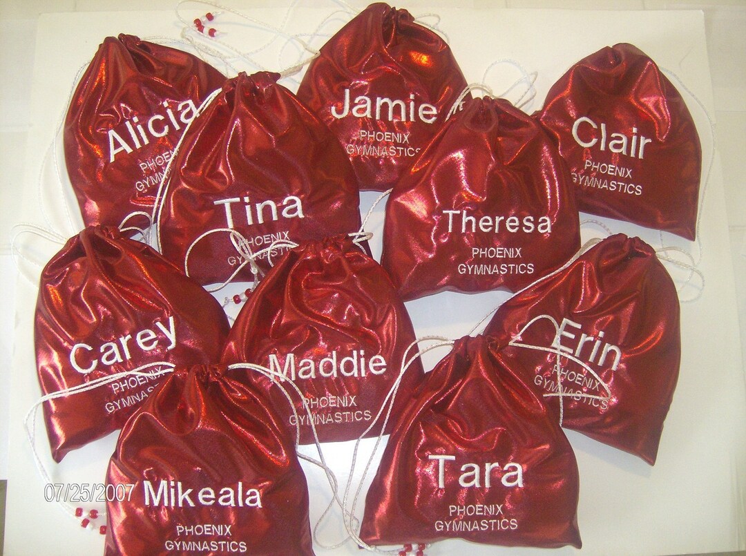 Team Personalized GYMNASTICS GRIP Bags (special Order) - Etsy