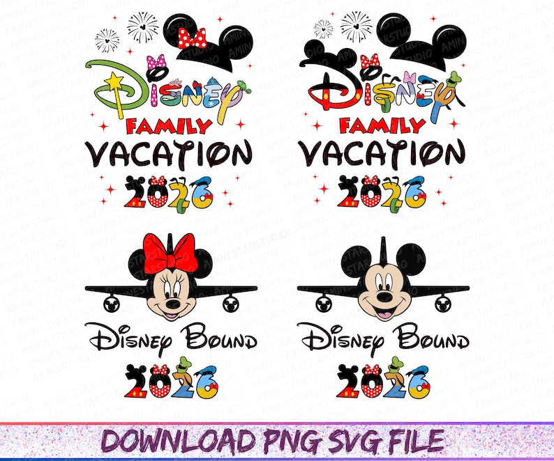 Disney Mega Bundle,family Trip 2026 Png, Family Vacation 2026, Magical ...
