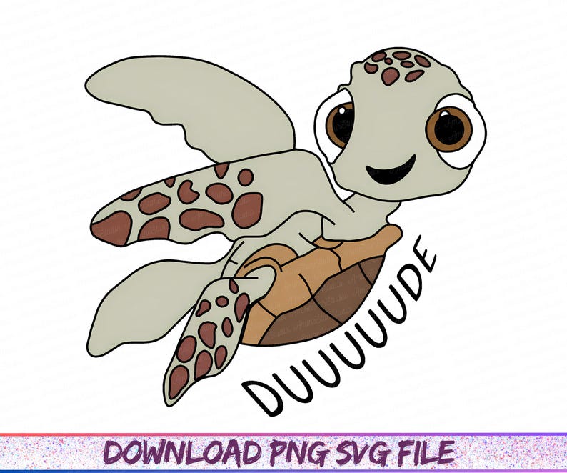 Ocean-themed Turtle Clipart, Squirt Png, Dude Design, Fun Cartoon ...